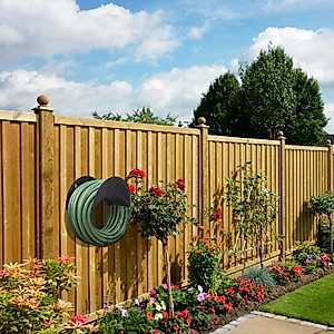 GARTOL Garden Hose Holder Heavy Duty Water Hose Holder, High Carbon Steel Hose Hanger Wall Mount Hose Storage Organizer, for Outside Yard, Rust Proof Hose Rack