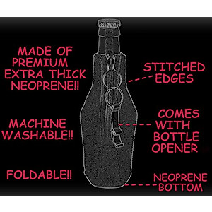 Funny Guy Mugs Might Be Soda Collapsible Neoprene Bottle Coolie - Drink Cooler