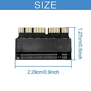 DKARDU NGFF M.2 nVME SSD Adapter Card for MacBook, Upgrade for MacBook 2013-2017 Convert, M.2 PCI-e NVME SSD Replace for MacBook SSD MZ-JPU128T/SD6PQ4M-128G, 2 PCS