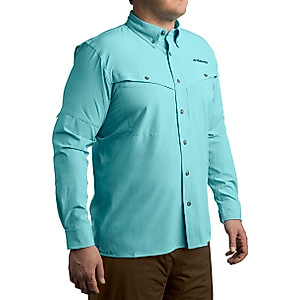 Whitewater Lightweight Moisture Wicking Long Sleeve Fishing Shirt with UPF 50 (XX-Large, Lagoon)