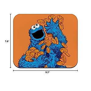 Sesame Street Vintage Cookie Monster Low Profile Thin Mouse Pad Mousepad