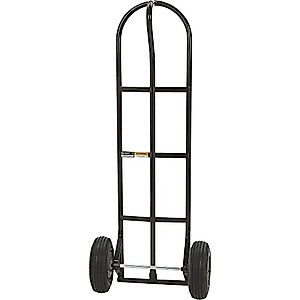 Ironton Steel Pneumatic Hand Truck Dolly - 600-Lb. Capacity, 10in. Tires, Powder-Coat Finish
