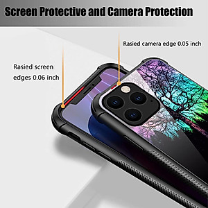 ZHEGAILIAN Compatible with iPhone 14 Case,Colorful Life Tree 14 Women Girls Case,Shockproof Anti-Slip Drop Protection with Soft TPU Bumper