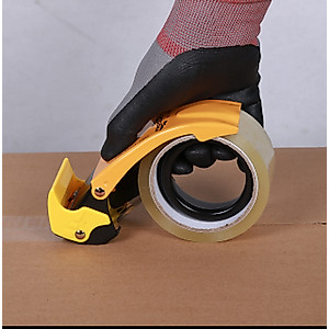 【Upgraded】PROSUN Blade Safety Pink Cover 2 Inch Professional Packing Tape Dispenser Packaging Metal Handheld Tape Gun Sealing Cutter TG11