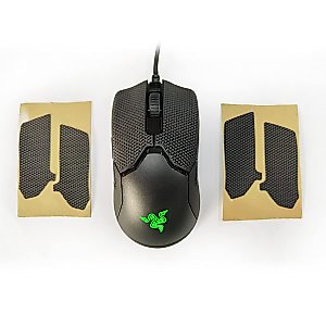 Mouse Anti-Slip Grip Tape, Grips Stickers for Razer Viper/Viper Ultimate Gaming Mouse, Elastics Refined Side Grips Sweat Resistant Pads/Anti Sweat Paste, Cut to Fit Black