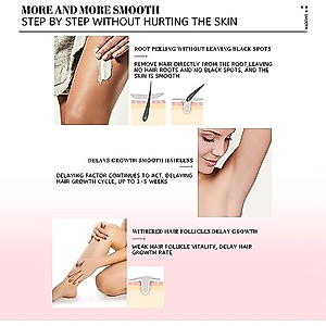 Beeswax Hair Removal Mousse, Gentle Beeswax Hair Removal Mousse, Hair Removal Spray, Effective & Painless Hair Removal Cream (30ml*2pcs)
