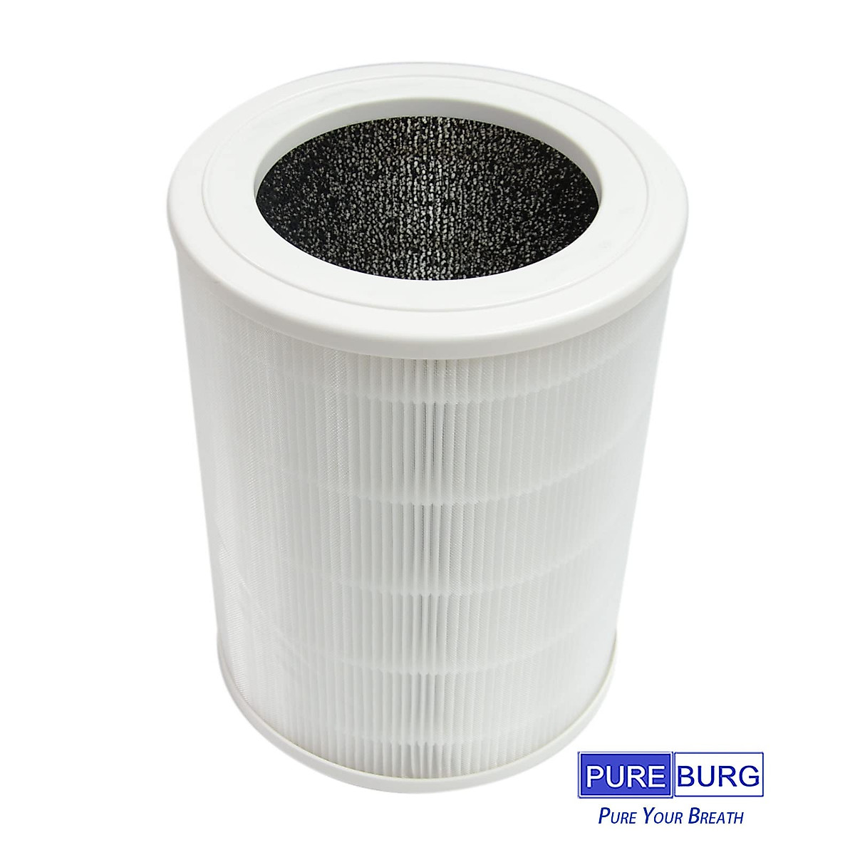 PUREBURG Replacement Filter Compatible with BISSELL Air180 Air Purifier 3496A,Part 3502, 2-Pack H13 HEPA Activated Carbon 2-in-1 3-Stage Filtration Air Clean