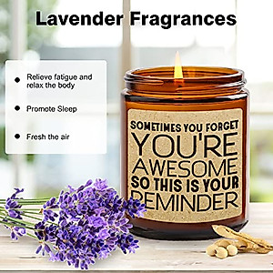 Scented Candles, Birthday Gifts for Women, Friends, Inspirational Lavender Candles Decorations, Mother's Day Thank You Gifts, Gifts for her, Birthday Relaxing Gifts for Mom, Dad, Coworker, BFF, Sister