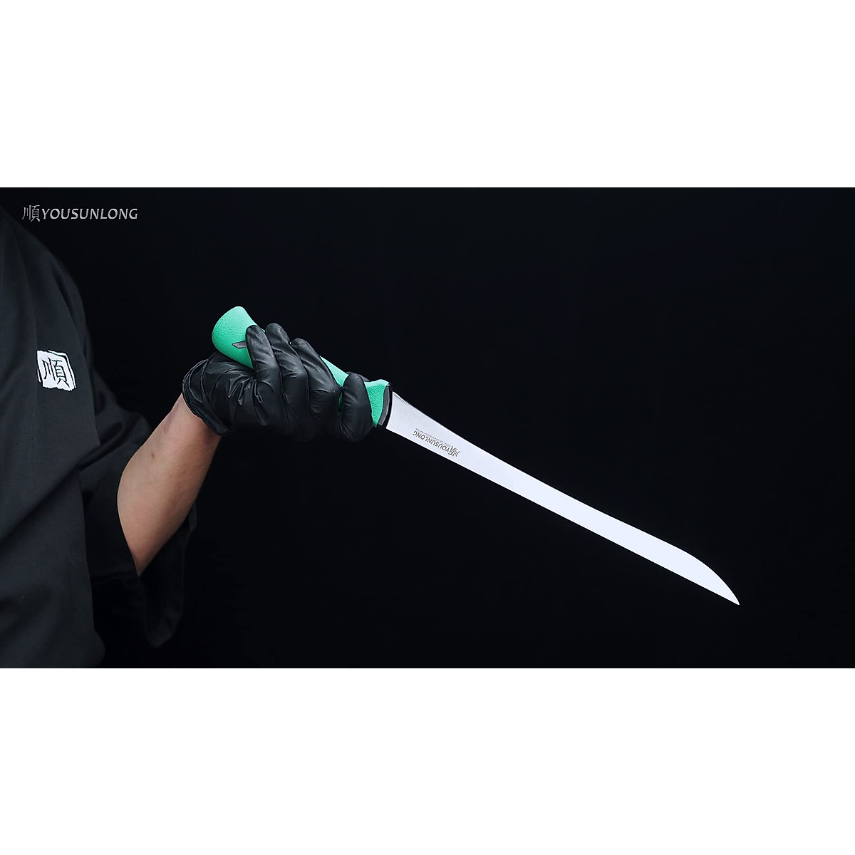 YOUSUNLONG Slicing Knife 12"(305mm) - Premium High-carbon molybdenum steel blade - Meat & Ham Slicer - Ergonomic & non-slip handle