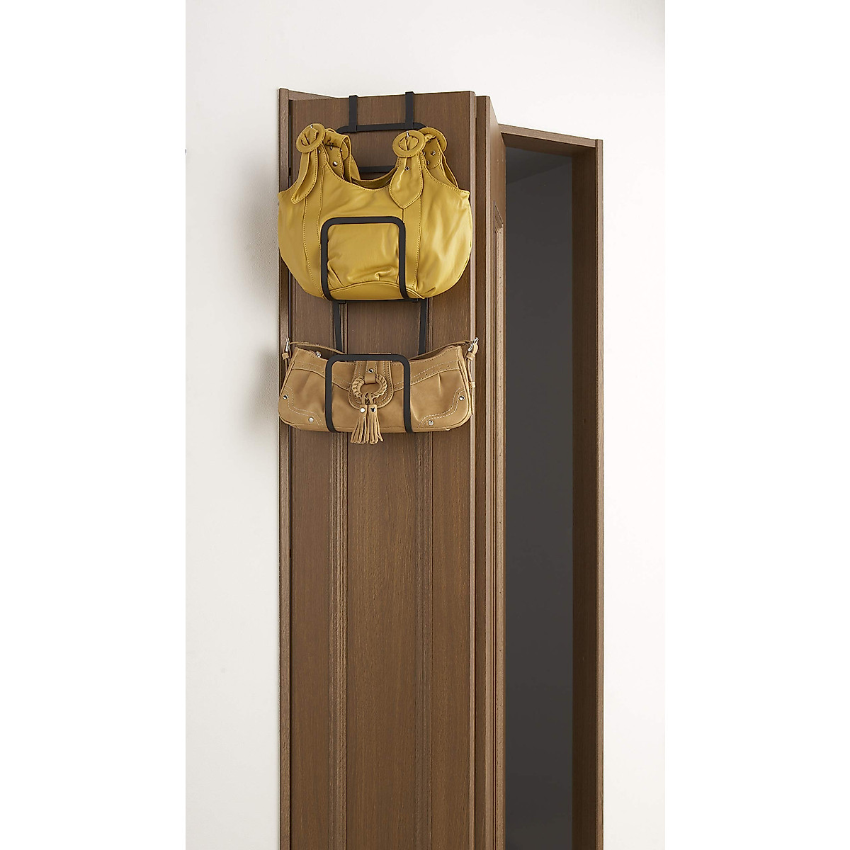 Yamazaki Bag Holder, Steel, Black, Anpassbar