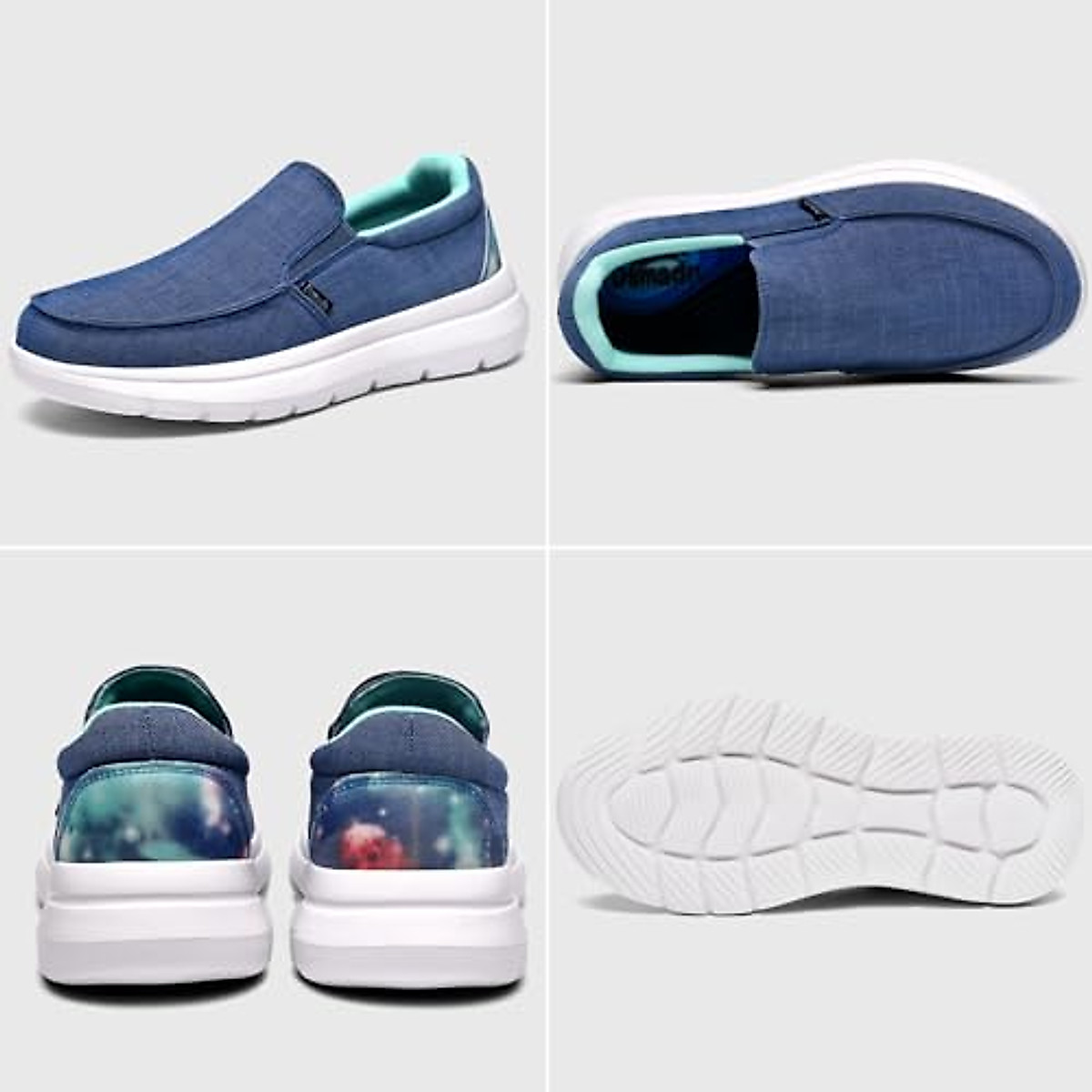 Women's Slip-On Shoes,Casual Orthopedic Walking Shoes for Plantar Fasciitis,Drop-in Heel Design, Cozy & Ultra-Soft Comfort Fit BX2303-M2-42