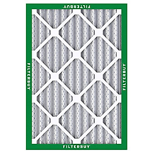 Filterbuy 14x20x2 Air Filter MERV 8 Dust Defense (6-Pack), Pleated HVAC AC Furnace Air Filters Replacement (Actual Size: 13.50 x 19.50 x 1.75 Inches)