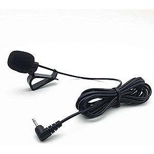 Car Microphone 2.5 mm Mic Compatible for Pioneer AVH-2400NEX,AVH-1400NEX,AVH-201EX,AVH-200EX,MVH210EX,AVH-4200NEX,AVH-2500NEX,AVH-290bt,AVH-x390bs,AVH-X2800BS Car Stereo CD DVD Player Radio Navigation