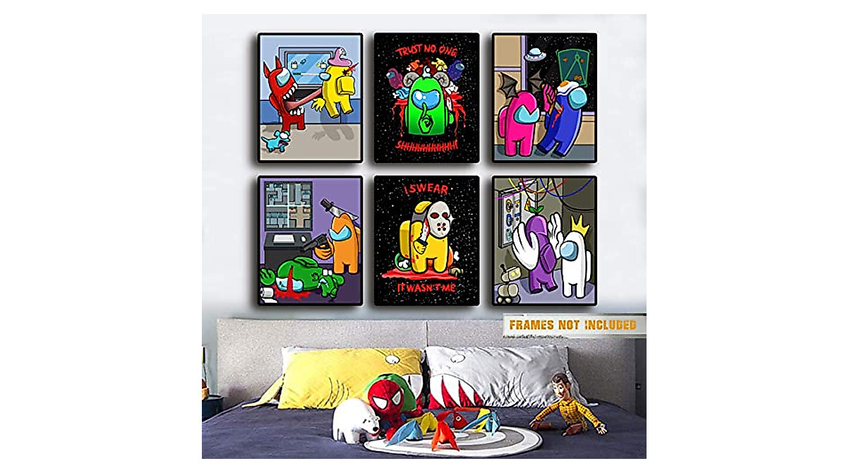 Among Us Posters for Boys Room Decor | Gaming Wall Art Set