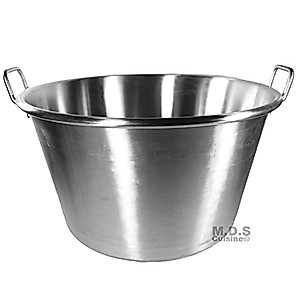 Large Cazo Stainless Steel 21" Caso para Carnitas Gas Heavy Duty Wok Acero Inoxidable