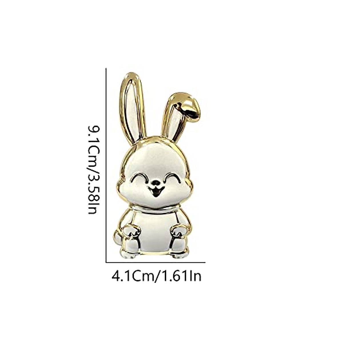 Xanadued 8 PCS Foldable Bunny Phone Bracket Cute Easter Rabbit Hidden Mobile Phone Kickstand Holder Multifunction Portable Cell Phone Stand Attachment for Desk