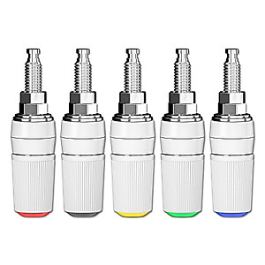 Goupchn High Current 5mm Banana Female Socket Binding Post Terminal Connector Adapter 10PCS for Amplifier Speaker