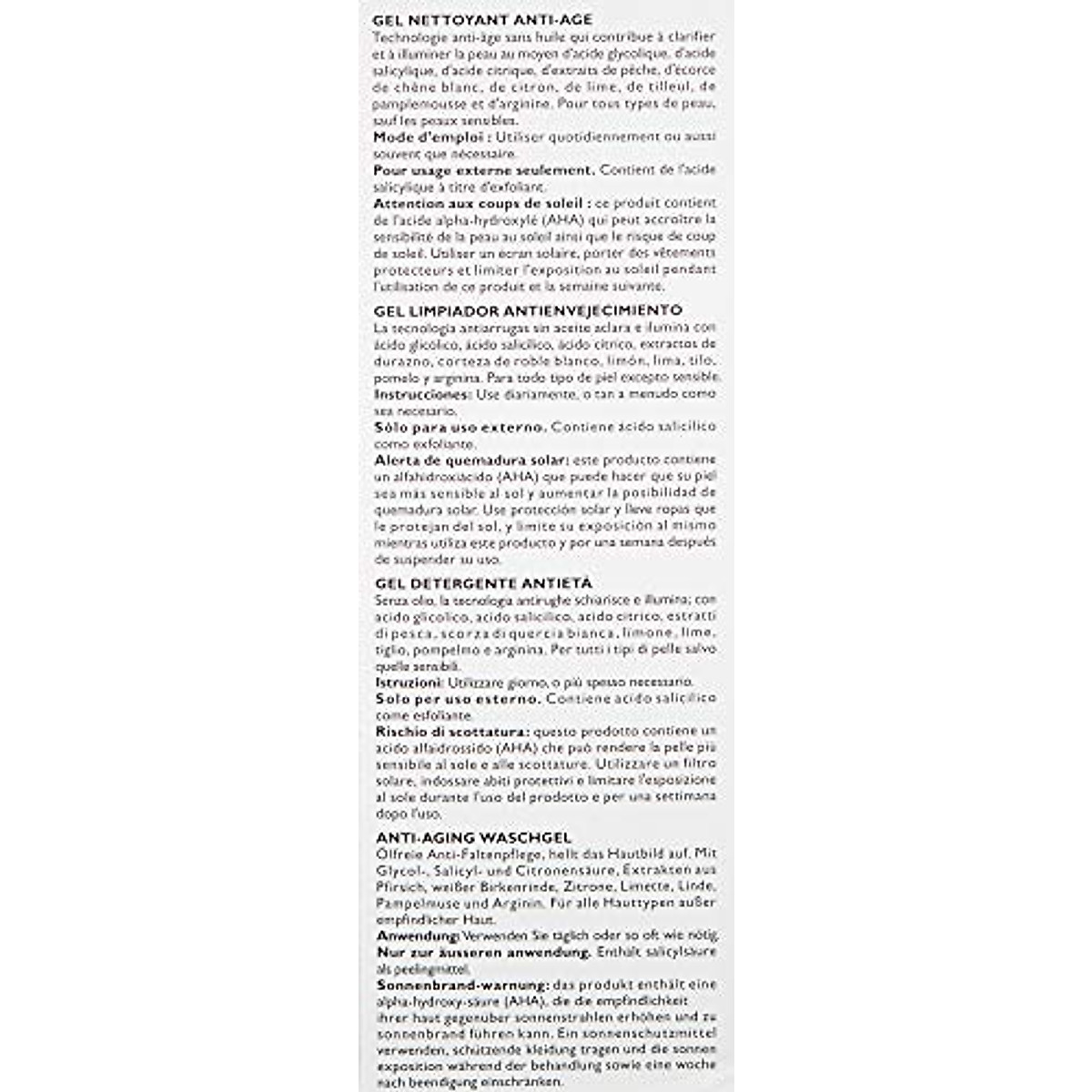 Peter Thomas Roth | Anti-Aging Cleansing Gel | Face Wash with Anti-Wrinkle Technology, Exfoliates with Glycolic Acid and Salicylic Acid, 8.5 Fl Oz