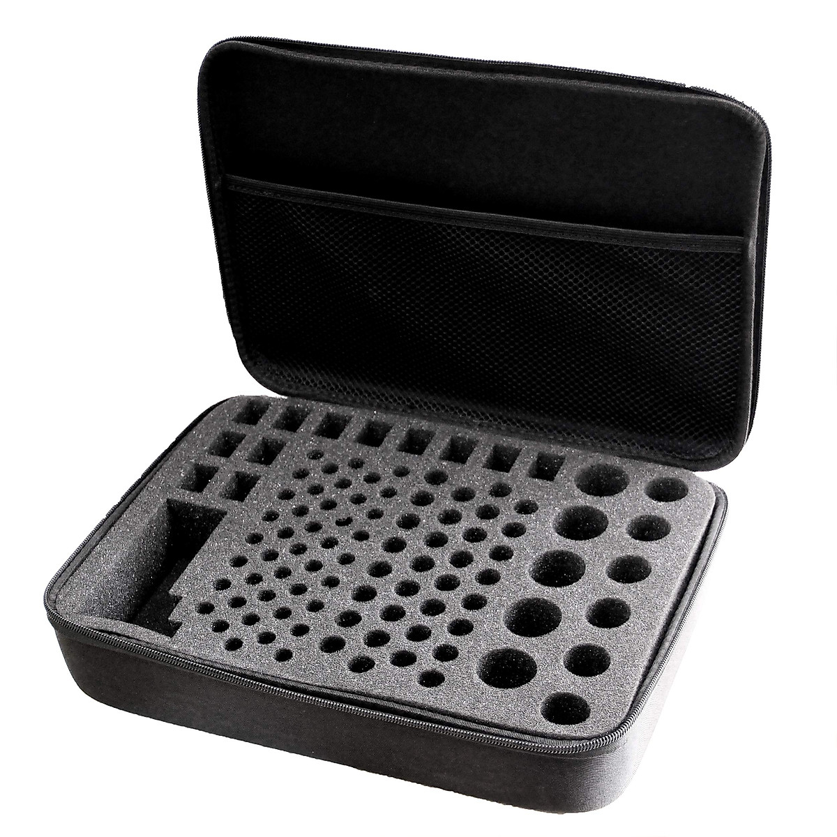 MaximalPower Hard Battery Organizer Storage Box Carry Case for Assorted Sizes AA AAA C D 9V Batteries [Batteries NOT Included] (Battery Case & Tester)