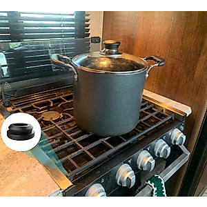 RV Stove Grommets Kit for Magic Chef Stove Grates, RV Stove Rubber Grommets Protect Your Suburban Stove Top From Scratches (8 Pack)