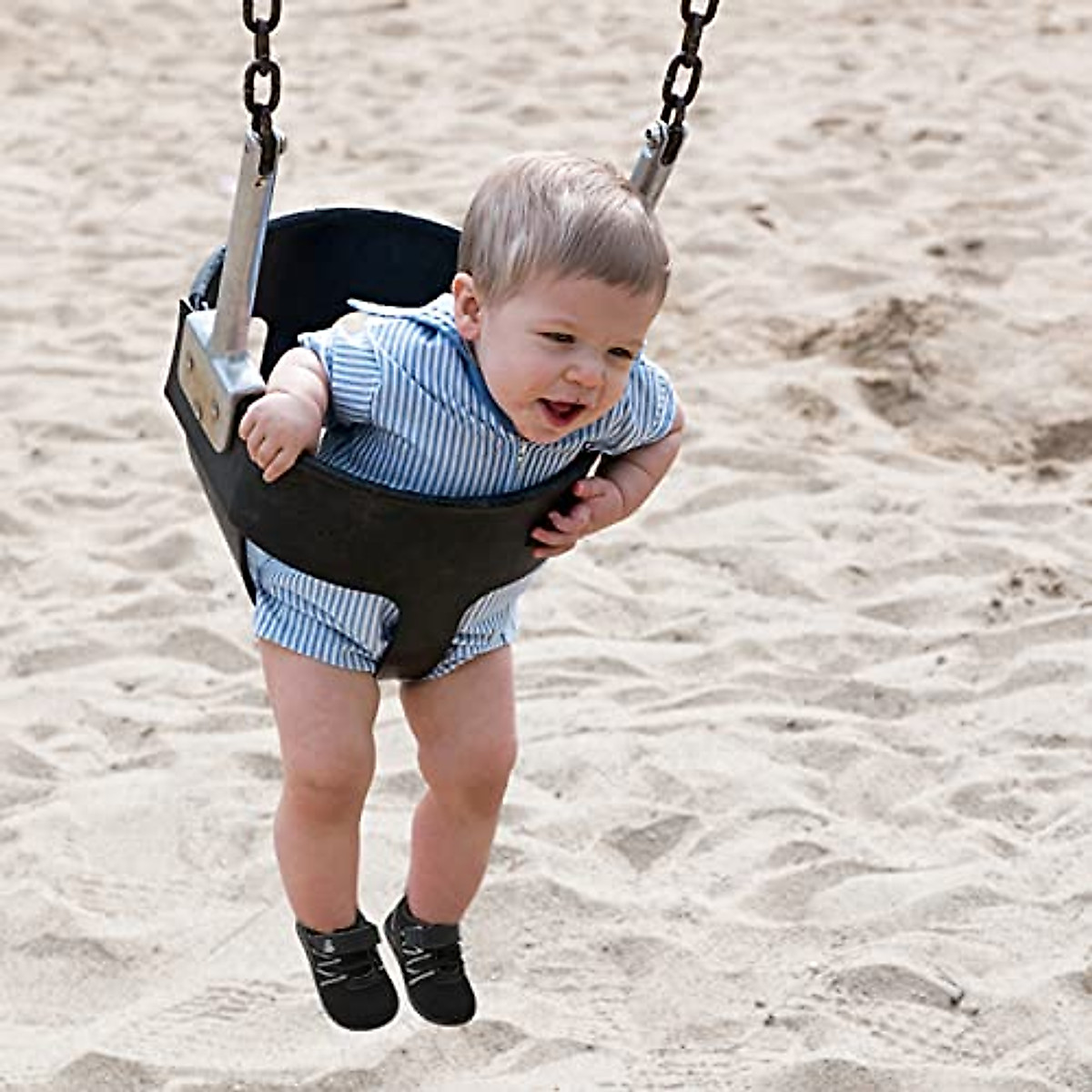 BARERUN Infant Baby Walking Shoes Crib Shoes Toddler Shoes Boys Running Shoes Girls Running Shoes Black Size 5 Toddler