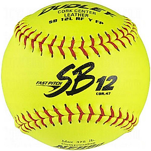 DUDLEY Sb 12L Nfhs Fastpitch Leather Softballs 12 Ball Pack