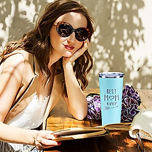 Gifts for Mom - 22oz Tumbler Best Mom Ever Gifts - Mom Gifts from Daughter Son - Mother's Day Gifts for Wife- New Mom Gifts for Women - Mom Birthday Gifts - Best Mothers Day Present for Sister Friends