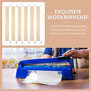 6pcs Sealing Machine Heating Wire Heat Sealer Wire Replacement Heating Wires for Heat Sealer Heat Sealer Strips Impulse Sealer Wire Impulse Sealer Element Impulse Heat Sealer Parts