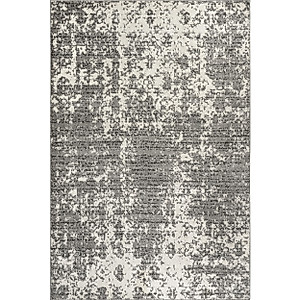 nuLOOM Deedra Modern Abstract Area Rug - 7x9 Area Rug Modern/Contemporary Grey/Ivory Rugs for Living Room Bedroom Dining Room Kitchen