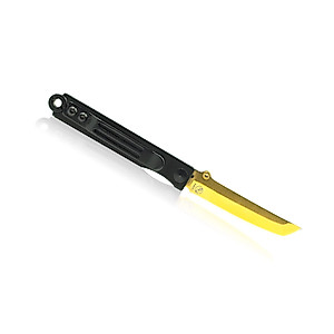 StatGear Pocket Samurai Micro Folding Knife 440C Stainless Steel Tanto Blade Higonokami