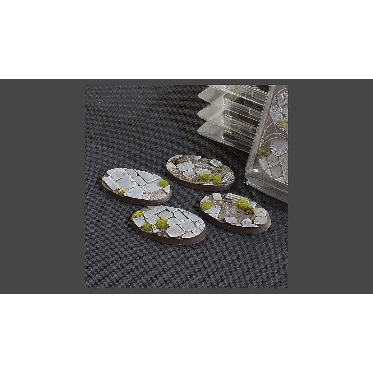 Gamers Grass Battle Ready Bases: Temple Bases Oval 60mm (x4)