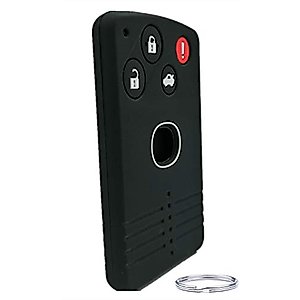 KAWIHEN Silicone Key Fob Cover Compatible with 2004-2009 Mazda 5 6 CX-7 CX-9 MX-5 Miata RX-8 Key fob BGBX1T458SKE11A01 TDY1-67-5RYA NFY7-67-5RYB 662F-SKE11A01