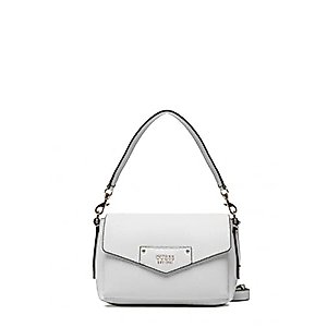 GUESS Eco Brenton Flap Shoulder Bag White One Size