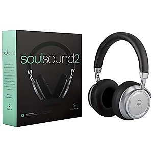 Paww SoulSound 2 Headphones - Over Ear Bluetooth Wireless Headphones - Bass Boost Button - 17 Hours Playtime - Foldable - Modern Fashion & Sound Quality Combined - for Enthusiasts & Audiophiles