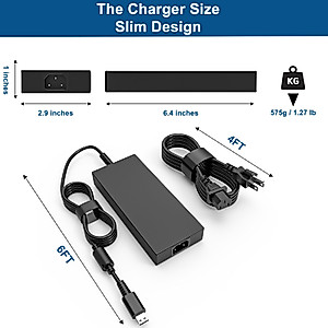 240W USB Tip AC Charger for MSI Stealth 17 A16 16 14 AI Studio Mercedes AMG (13th Gen) GP66 GP76 Leopard GE76 GE66 Raider WE76 Workstation CreatorPro Z17 Z16P Z16 X17 Laptop Power Supply Adapter