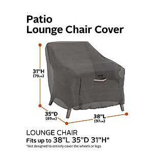 Classic Accessories Ravenna Water-Resistant 38 Inch Patio Lounge Chair Cover, Patio Furniture Covers