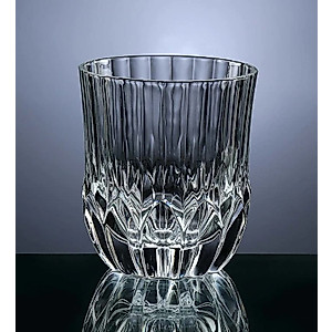 HISTORY COMPANY Luxury Crystal Double Rocks Glass, 2-Piece Set, Crafted in the Tuscany Region of Italy (Gift Box Collection)