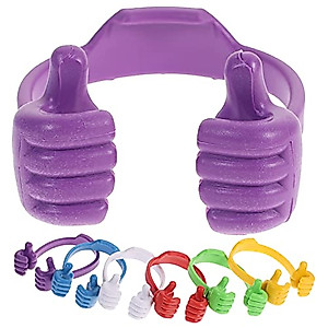 6Pcs Phone Holder Thumbs Up Phone Stand Portable Mobile Phone Holder Mobile Stand Novelty Fun Phone Stand Lazy Phone Holder for Kids Cell Phone Phone 6 Colors