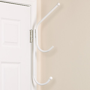 Household Essentials Hinge It Spacemaker Triple Hook, White