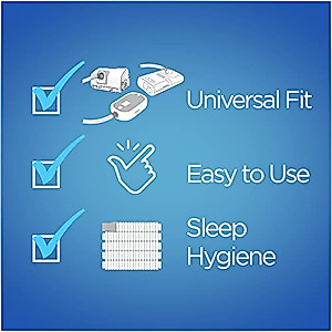 resplabs CPAP Hose - 6 Foot Black-Out Tubing - Universal Tube Compatible with All ResMed and Philips Respironics Machines - 3 Pack