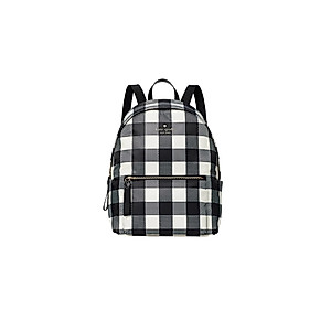 Kate Spade New York Chelsea Large Backpack (Black Plaid)