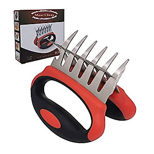 DflowerK Meat Shredding Claws Stainless Steel Shredder Claws BBQ Meat Forks, Perfect for Shredding Handing Pulling Pork Chicken Beef Turkey