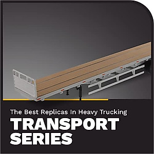 53' Flat Bed Trailer Silver Transport Series 1/50 Diecast Model by Diecast Masters 91023
