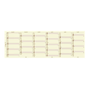 Filofax Refill, Personal/Compact Size, Vertical Year Planner, Cotton Cream Paper, English, 2023 (C68408-23) (68408-2018)