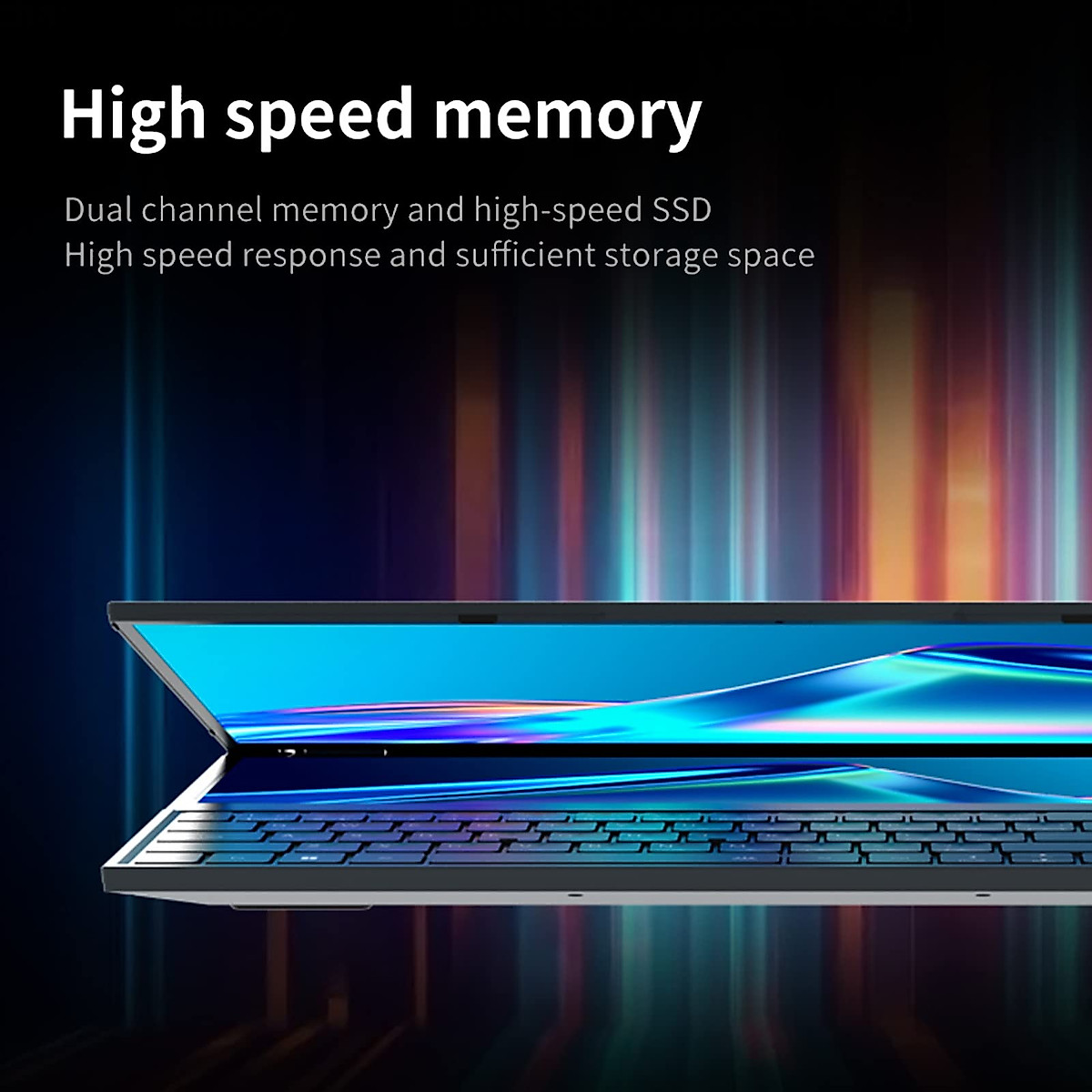 Tangxi Smart Dual Screen Laptop,16in Main Screen & 14in Touch Screen,for Intel Core I7 CPU,32G DDR4 RAM 64G SSD,Support Dual Graphics Cards,Dual Channel Memory.