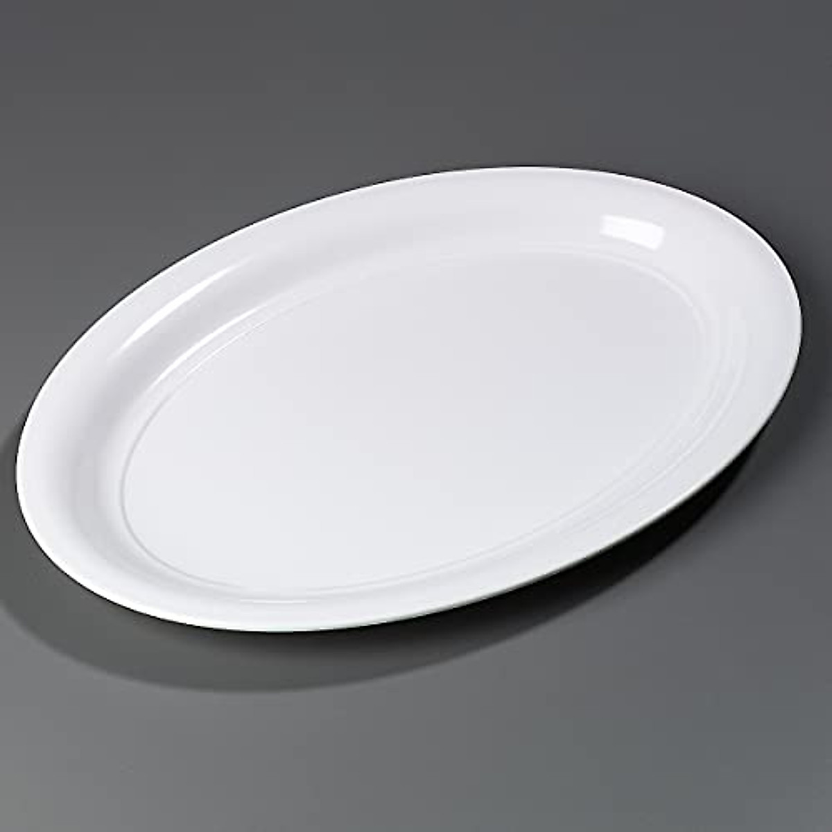 Carlisle FoodService Products Displayware Plastic Catering Platter 21" x 15" White
