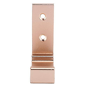 Yosoo 2 Sets Rose Gold Coat Hook, Aluminum Alloy Foldable Adhesive WallMounted Wardrobe Clothes Hanger for Home