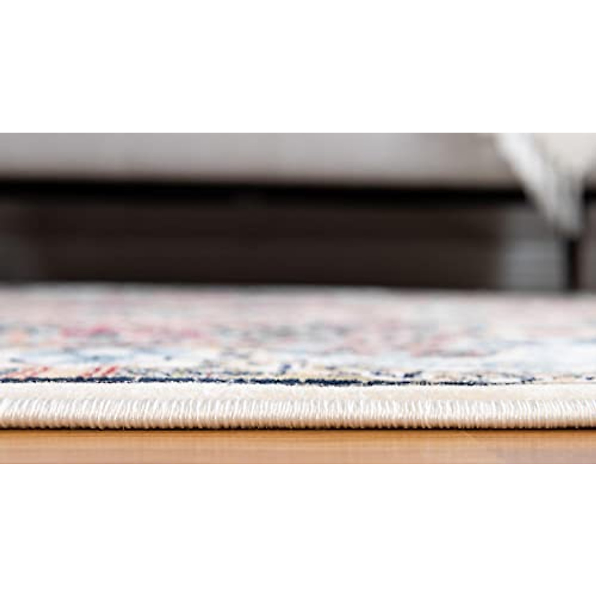 Unique Loom Narenj Collection Classic Traditional Medallion Textured Design Area Rug, 8 x 10 ft, Ivory/Tan