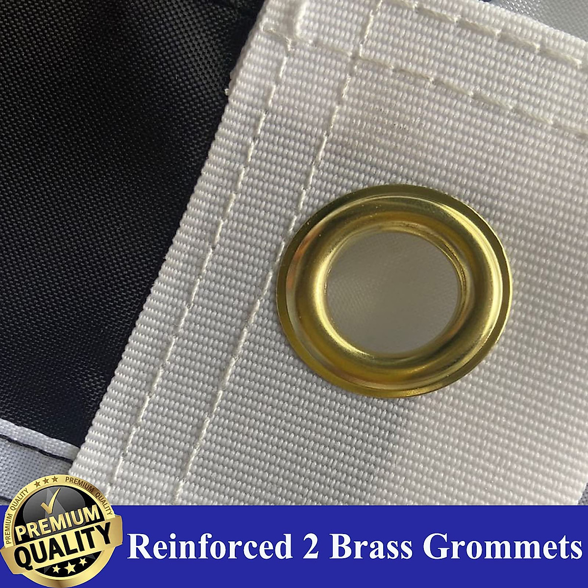 Thin Blue Line American Flags 3x5 Outdoor Made In USA- Embroidered Police Heavy Duty Blue Lives Matter USA Flag- 210D Nylon Flags 4 Rows Stitches Embroidered Stars