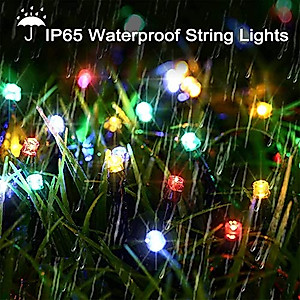 iBaycon 400 LED Solar Christmas Lights, 131ft Solar String Lights with 8 Modes & Timer for Garden, Patio, Fence, Balcony, Outdoors (Multicolor)